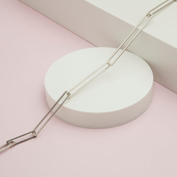 Rectangular Link Chain Necklace - Aloma